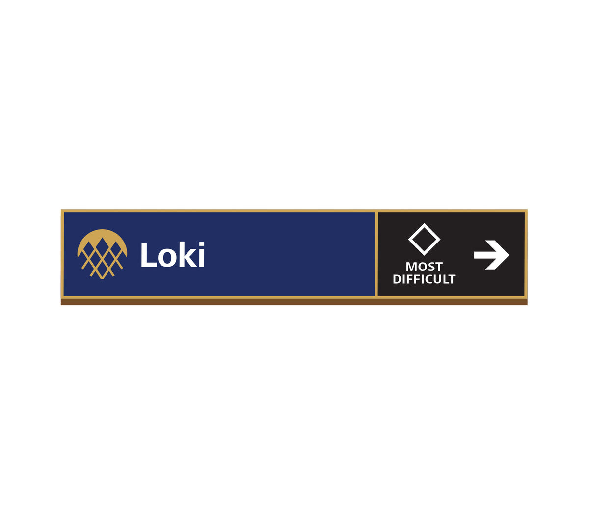 Small Ski Slope Sign Loki – Shop Crystal